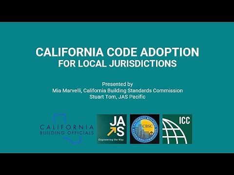 California Code Adoption and Amendment for Local Jurisdictions-2022