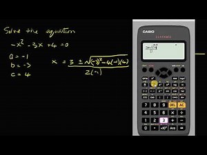 How to enter the quadratic Formula On your Calculator
