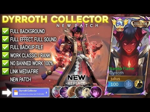 NEW UPDATE!! Script Skin Dyrroth Revamp Collector Naraka Flame - No Password Full Effect Sound
