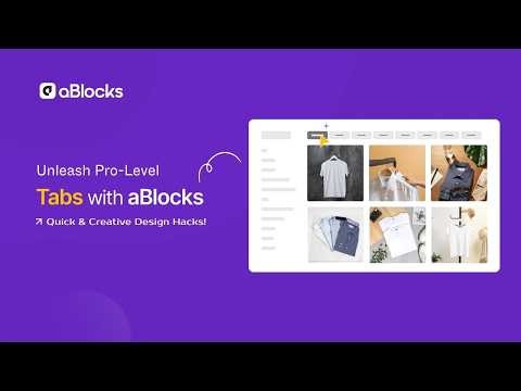 Organize Content Like a Pro! aBlocks Tabs Block Tutorial