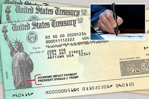 Trump's name on coronavirus stimulus checks revealed by Secret Service who say it's a 'security feature' to stop forgers