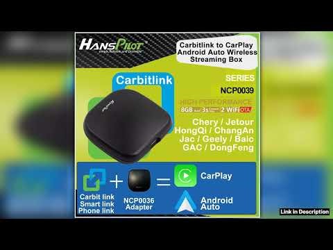 NCP0039 0036Wired Carbit Smartlink Phonelink Easy connect to Wireless CarPlay Android Auto adapter