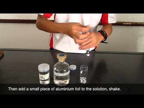 Testing of Nitrate Anions _ sodium hydroxide and aluminium foil