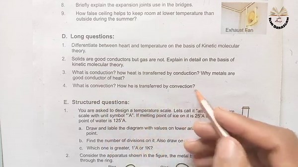 Class 7 Science Chapter 10 | Heat and Temperature |Long and structure questions|SNC| ilmi darasgah