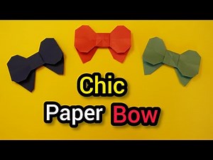 Quick Origami Bow Tutorial 🎀 | 4-Minute DIY No Tools Needed!
