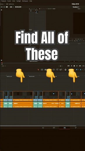 Find & Select Every Clip from One Source in Your Timeline - DaVinci Resolve