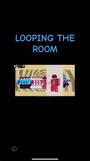 Looping the room #roblox #anime