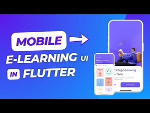 Flutter UI Tutorial | Mobile E-Learning App Design to Code