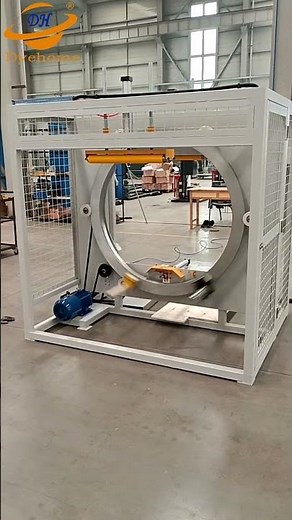Orbital horizontal ring stretch wrapping machine