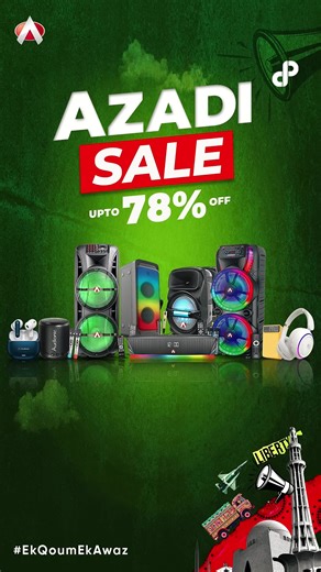 Up to 78% OFF Additional 20% OFF with Coupon code (Pakistan). Hurry — only first 100 will grab it! #Flashsale #Azadisale #Pakistan #Audionic | Audionic - The Sound Master
