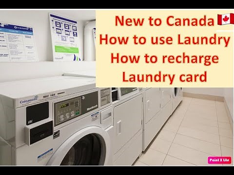 New to Canada How to do laundary, use washer dryer and Recharge laundary card #laundry #card