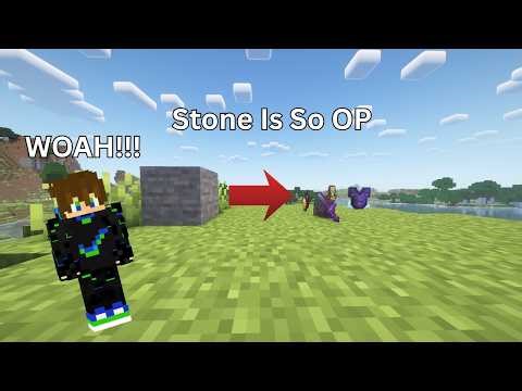 Minecraft, But Stone Drops OP Items!