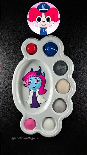 Sprunki OC Color Mixing 🫣 Dr Antel | Safety Sheriff Labrador 🥼 #sprunki #safetysheriff #colormixing