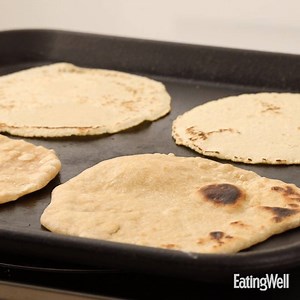 Nothing beats the taste of freshly griddled tortillas. And they're easy to make, too. Corn tortillas recipe here: http://ow.ly/CA3h30jHaXA Flour tortillas recipe here: http://ow.ly/XvjN30jHcY9 | EatingWell