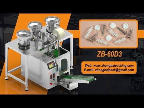 Automatic Screw Plastic Accessories Packing Machine Counting Packing Machine