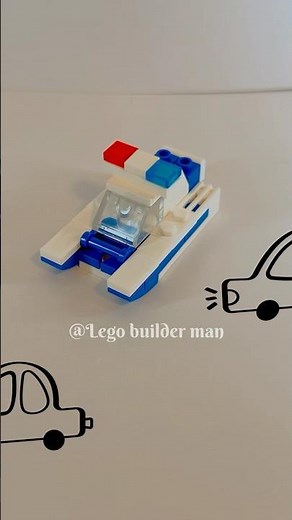 🚔 How to Build a Mini LEGO Police Car | Step-by-Step Tutorial #legopolice #shorts