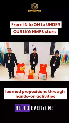 New Mirzapur Public School | NMPS on Instagram: "Learning is fun at NMPS! 🌟 Our LKG stars are mastering prepositions through play! Watch Devanshi, Hirendri, and Akansha demonstrate "ON," "IN," and "UNDER" using their favorite toys and some colorful chairs. At New Mirzapur Public School, we believe that when children do, they understand. Our hands-on activities turn everyday lessons into memorable adventures! Admissions Open for 2026-2027 ✨ Give your child the gift of interactive learning. follo