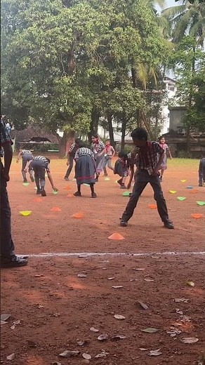 Easy School PT Game with Cones and Marker | Kids Physical Activity