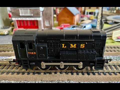 vintage Lima class 08 diesel shunter in LMS black livery