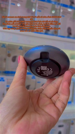 Đây là 1 chiếc Camera nhìn toàn cảnh Đây là camera an ninh trong nhà Wi-Fi mắt cá toàn cảnh EZVIZ E4P 3K. Độ phân giải 3K (6MP) mang lại hình ảnh chi tiết và rõ ràng. Ống kính mắt cá 360° cho góc nhìn toàn cảnh, loại bỏ điểm mù. Hỗ trợ các chế độ xem chia màn hình linh hoạt. Tích hợp công nghệ AI thông minh giúp nhận diện chuyển động và cảnh báo an ninh hiệu quả. Thông tin chi tiết vui lòng liên hệ : 📍CÔNG TY TNHH GIẢI PHÁP CÔNG NGHỆ CAMERA THÀNH CÔNG Địa chỉ: 376 Quang Trung- Phường Buôn Ma Th