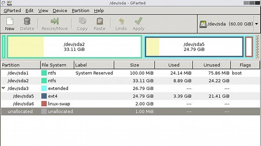 GParted Live (ZIP-Version) Download: Freeware-Partionierungstool