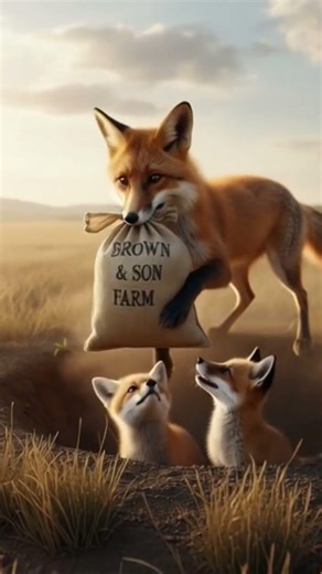 Farmers save fox kids #youtube #cartoon #youtuber #youtubeshorts #love #music #animation #fox #farm