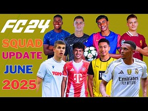 FC 24 Winter Squad Update JUNE 2025,New Managers,New Wonderkids Promoted & Relagated Clubs