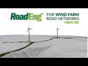 RoadEng for Wind Farm Road Design | 1-Minute Tour
