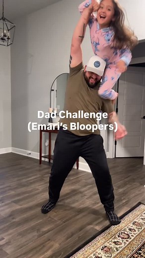 Dad Challenge bloopers with Emari! Watching these I realized she nailed it on the 4th attempt and kept asking for “one more” that turned into many more! 🤣 so much fun! | e_squad_adventures