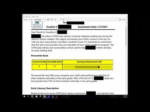 Understanding the STAR Early Literacy Parent Report