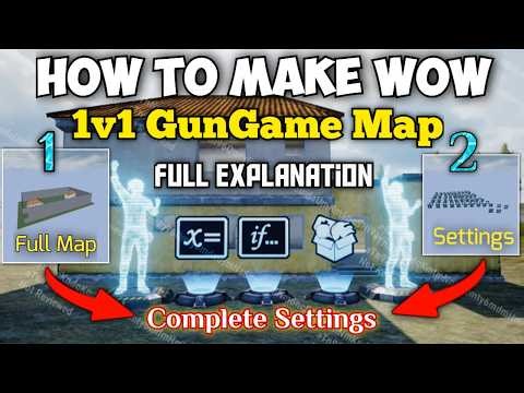 How To Make Wow Gun Game Map in Pubg Mobile & Bgmi | Wow Map Kaisy Banay | Gun Game Kaisy Banay #1m