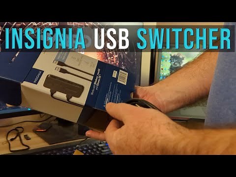 Insignia 4-Port USB 3.0 Switcher Hub Unboxing and Set Up