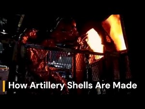 How Artillery Shells Are Made By US Factories For Ukraine - 155mm artillery shells