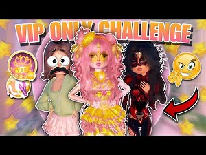 ONLY Using *VIP ITEMS* In Dress To Impress!! (Roblox)