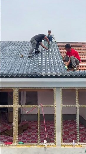 Installation process of calcium silicate roof tiles