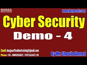 Cyber Security tutorials || Demo - 4 || by Mr. Shoaib Ahmed On 24-11-2022 @9PM IST