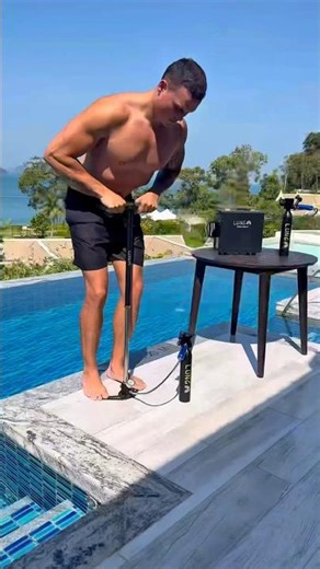 Introducing the mini refillable scuba tank 🐡 #fyp #lungtank #scuba #snorkeling #diving #swimming