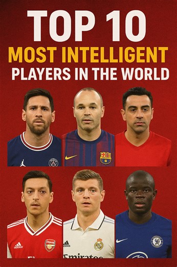Top 10 Most Intelligent Players in the World. #intelligence #footballiq #football #footballfacebook #foryoupagereels | Blitz vee