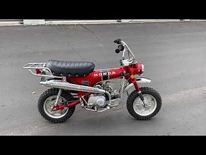 1971 Honda CT70 Candy Ruby Red Cold Start/ Walk Around