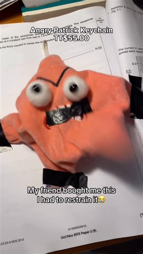 Trini Necessities | Online Gift Shop 🇹🇹 on Instagram: "Angry Patrick Starfish Keychain TT$75.00 😁⭐️ . Introducing the Angry Patrick Keychain, the perfect gift for all ages! Watch as the starfish throws a tantrum, adding a cute and fun touch to any keychain. With its adorable design, this keychain is sure to bring joy to any car, house, or office keys. Don’t miss out on this charming addition to your collection. . Powered by rechargeable batteries Size: 17cm x 15cm. . 