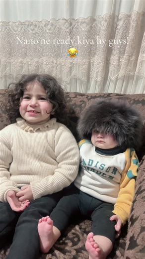 Cute Baby Gets Ready with Nano's Help