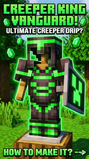 UNLOCKING CREEPER KING ARMOR! 🐍🔥 #shorts | BEST NETHERITE TRIM FOR CREEPER FANS! #09xdgaming