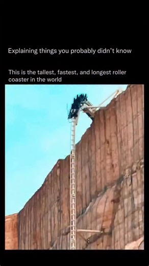 Detailed Explanation on Instagram: "Falcon’s Flight at Six Flags Qiddiya City was engineered to push roller coaster design into a new category altogether. Standing 639 feet tall, accelerating to 155 mph, and stretching over 13,900 feet of track, it simultaneously holds every major world record. Instead of relying on a single lift hill, the ride uses multiple high-powered launch systems, which is why the drop produces a deep, sustained sound similar to a jet engine spooling at full thrust. That n