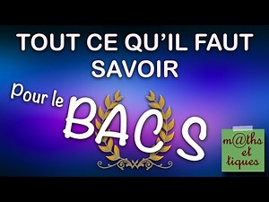 BAC S: EVERYTHING you need to know about math!