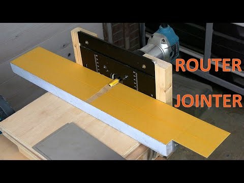 DIY Benchtop Jointer | Turning a Horizontal Router Table into a Metal-Surfaced Jointing Tool