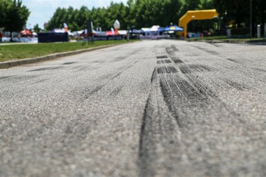 A Cessna 172 made an emergency landing on an active race track for a good reason