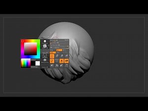 Zbrush - Stylized Fur vector displacement brushes 01 - 3d chisel brush