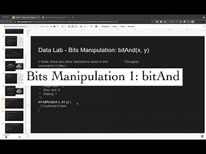 CSAPP Data Lab Explained in Detail - BitAnd
