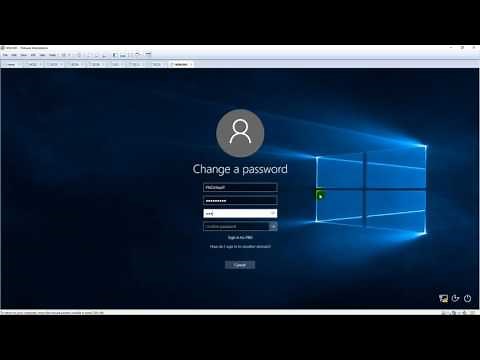 Change domain user password from client machine running Windows 10