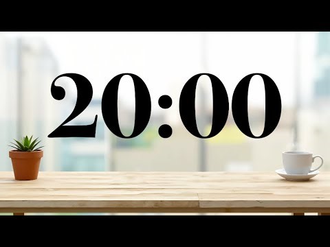 20 Minute Calm Lofi Music Desk Timer | Focus, Study, Classroom, Work, Presentations